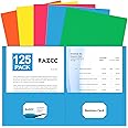 Amazon.com : Two Pocket Folders, RAZCC 125 Pack File Folders with ...