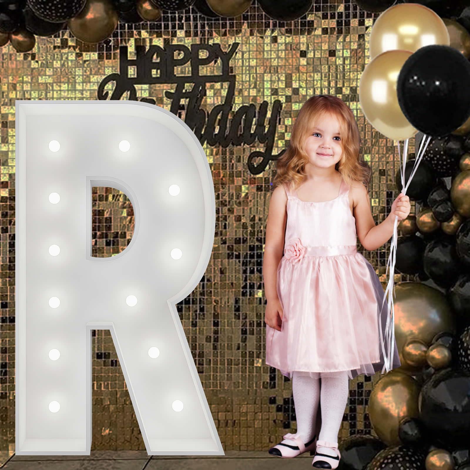 Cool White 4FT Marquee Light Up Letters, Light Up Letter R, Marry Me ...