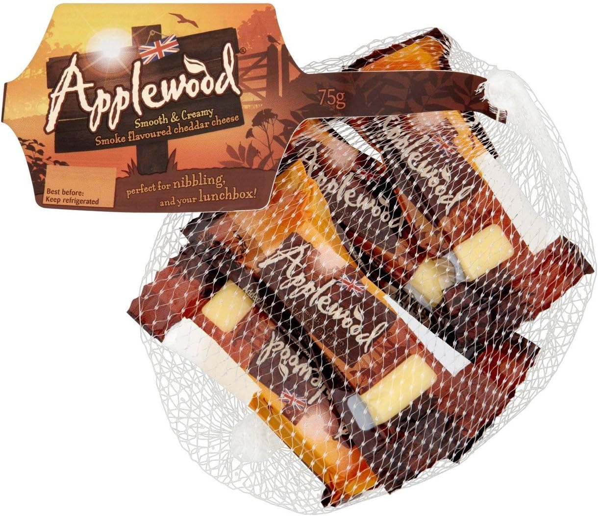 Applewood Cheese Snacking Net 5 x 15g: Amazon.co.uk: Grocery