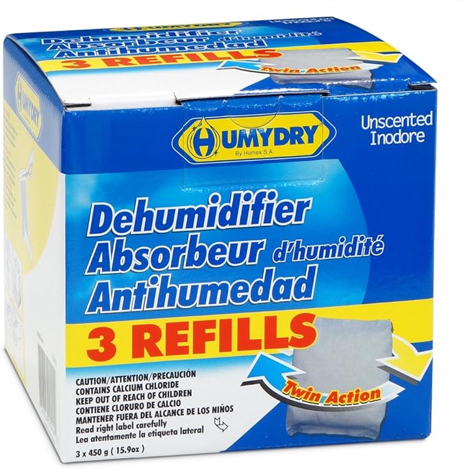 Amazon.com - HUMYDRY USA4311803C6 Unscented Moisture Absorber Refill, 15.9-Ounce, 3-Pack - Air ...