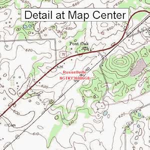 Amazon.com : USGS Topographic Quadrangle Map - Russellville, Kentucky ...