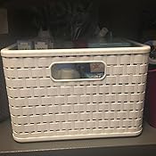 Rotho Contenitore Country Box, Effetto Rattan, Bianco: Amazon.it: Casa ...