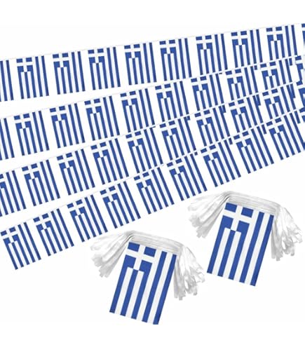 Greek Flag Garland