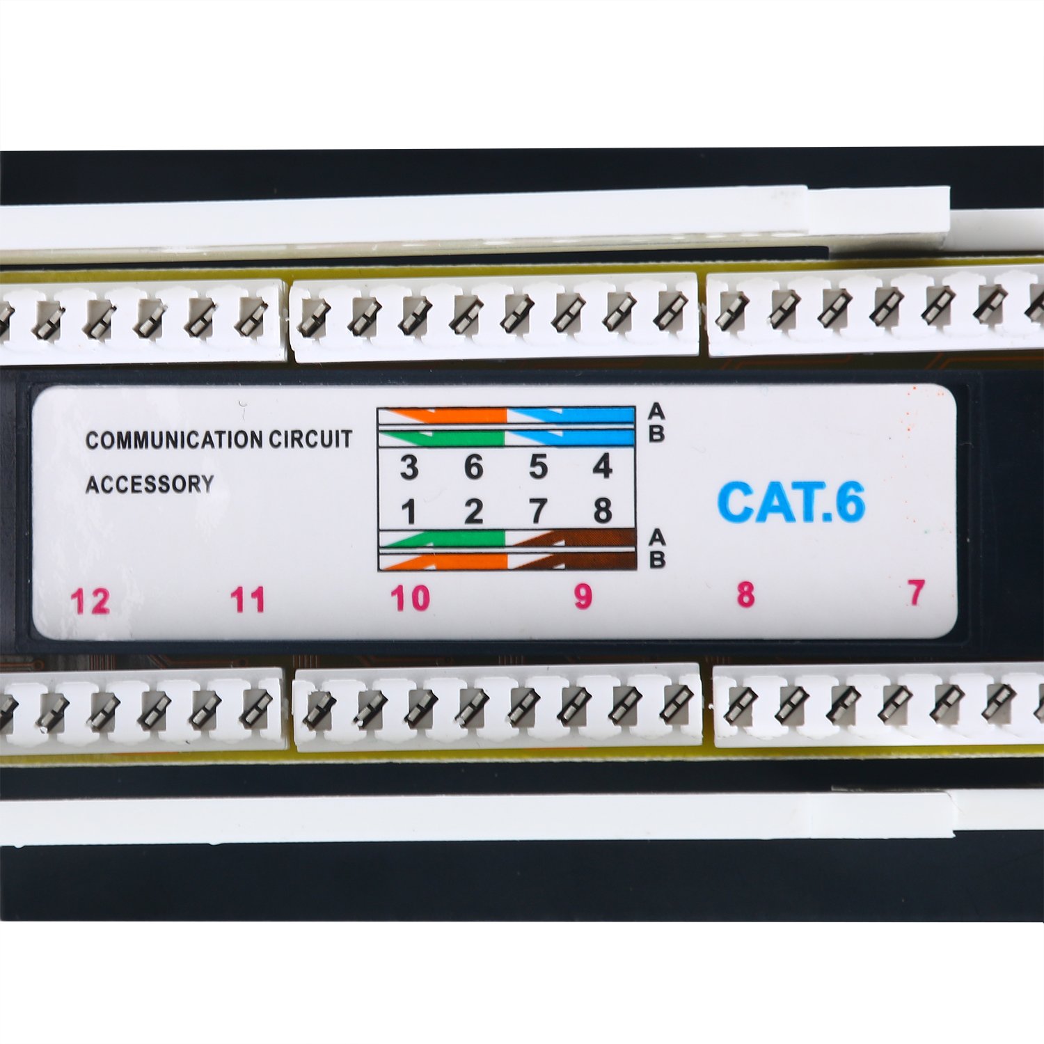 Wiring & Connecting Itd Cat6 12 Port RJ45 Patch Panel UTP LAN Network ...
