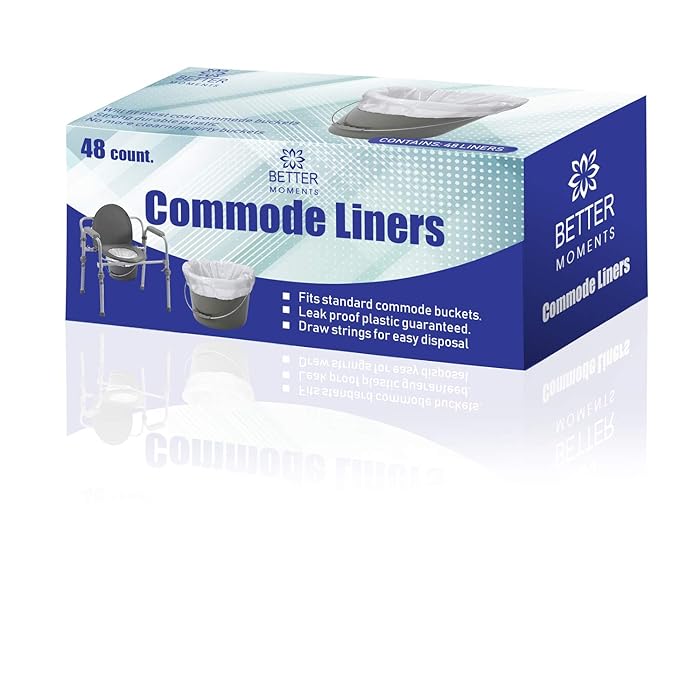 Buy Commode Liners By Better Moments – Leak Proof & Sanitary Bedside ...