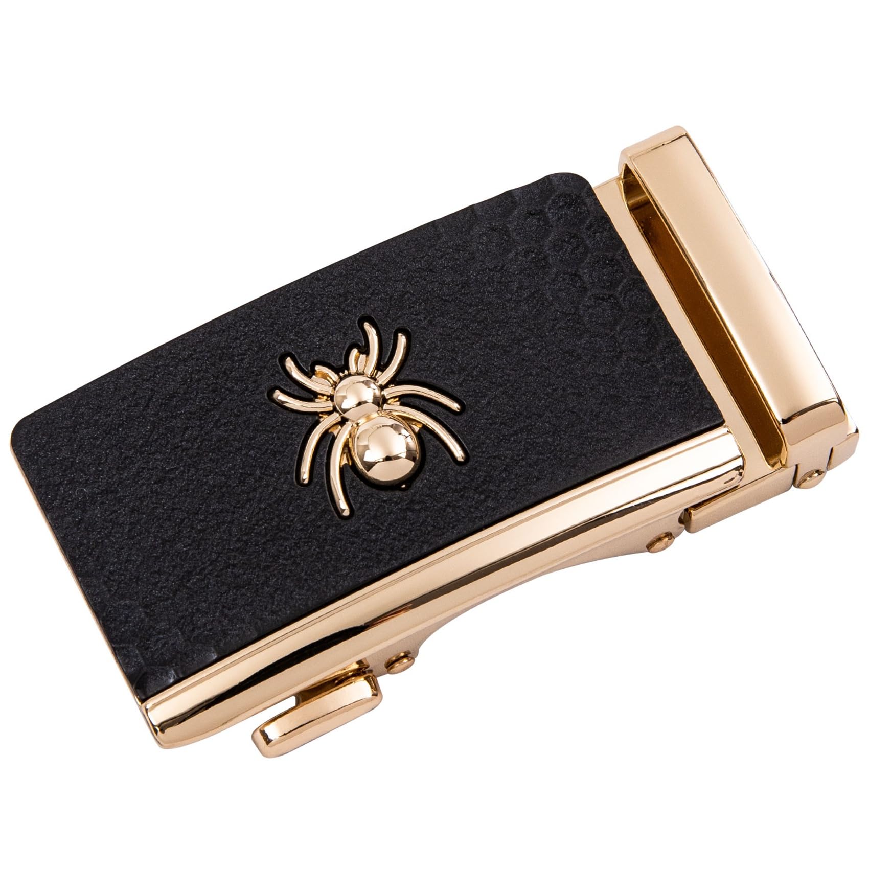 Barry.Wang Mens Ratchet Belt,Bat Buckle Belts Leather Slide Strap Mardi ...