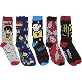Amazon.com: Hyp Harry Potter Hogwarts Muggle Crew Socks 5 Pair Pack ...