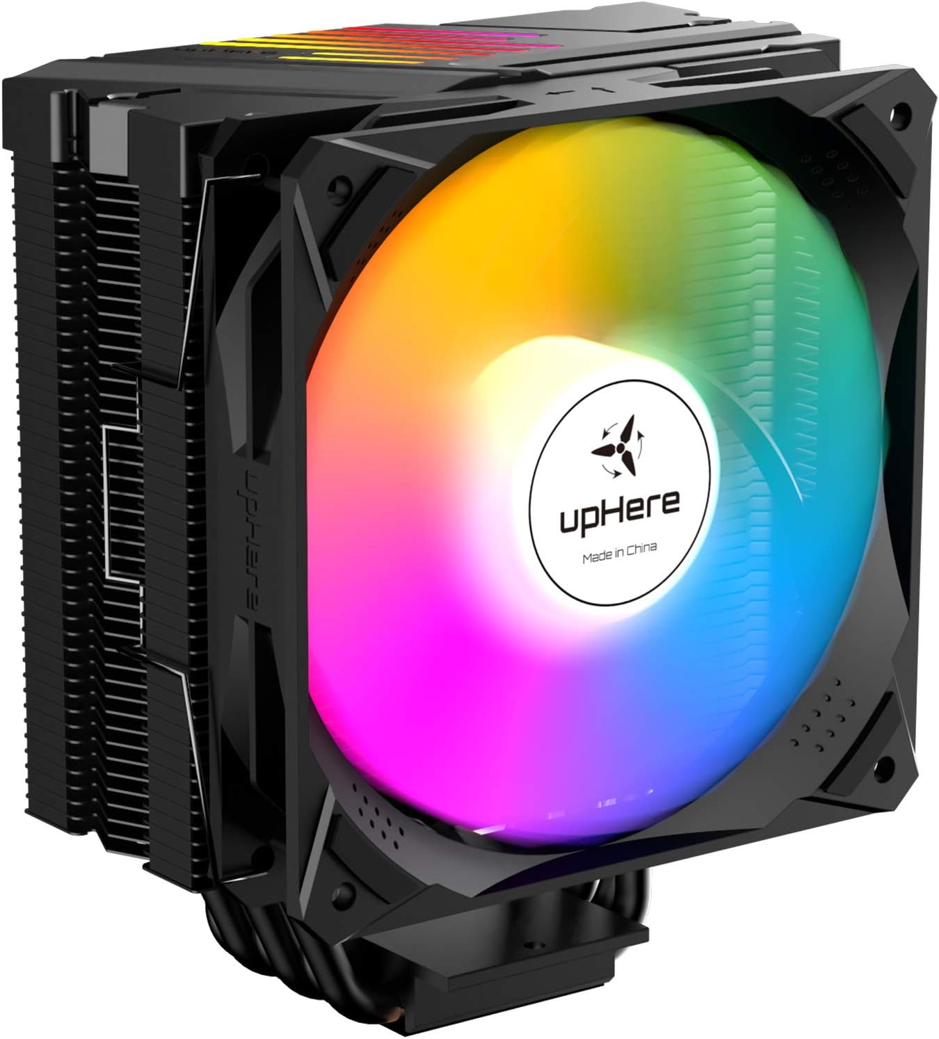 upHere ARGB LED CPU Fan cooler 6 Direct Contact Heat Pipes 120mm PWM ...