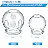 Nuanchu 6 Pieces Glass Fire Cupping Jars Thick Chinese Acupoint Cupping ...