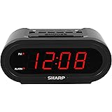 Amazon.com: Sharp Digital Alarm with AccuSet - Automatic Smart Clock ...