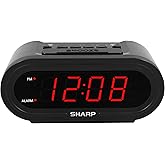 Amazon.com: SHARP Digital Alarm with AccuSet - Automatic Smart Clock ...