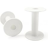 Amazon.com: 3 Pack - CleverDelights 3" White Plastic Spools - Empty ...