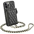 Amazon.com: LAMEEKU Wallet Case Compatible with iPhone 13 Pro Max, Card Holder Case Crossbody ...