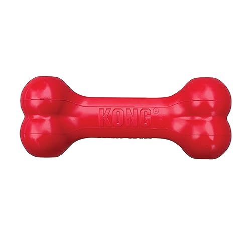 KONG Goodie Bone - Classic Durable Natural Rubber Dog Bone, Supports ...