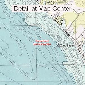 Amazon.com : USGS Topographic Quadrangle Map - Piney Point, Maryland ...