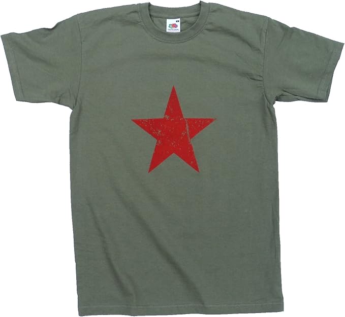 Fruit of the Loom Communist Red Star T Shirt Soviet CCCP USSR Army ...