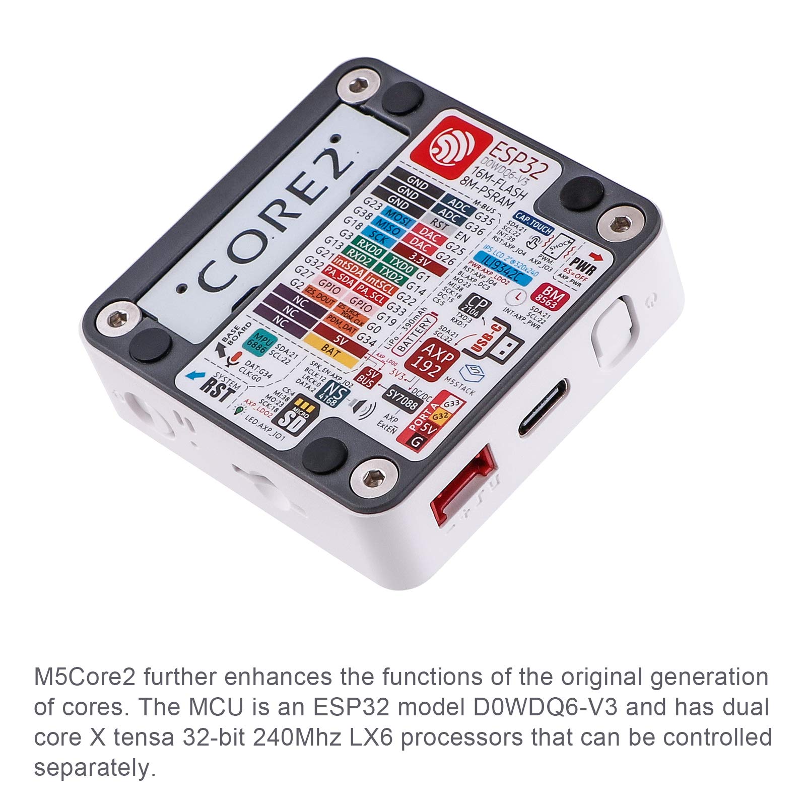 Mua MakerFocus M5Stack Core2 ESP32 Development Kit 2nd Generation Core Device CP2104 MPU 6886 ...