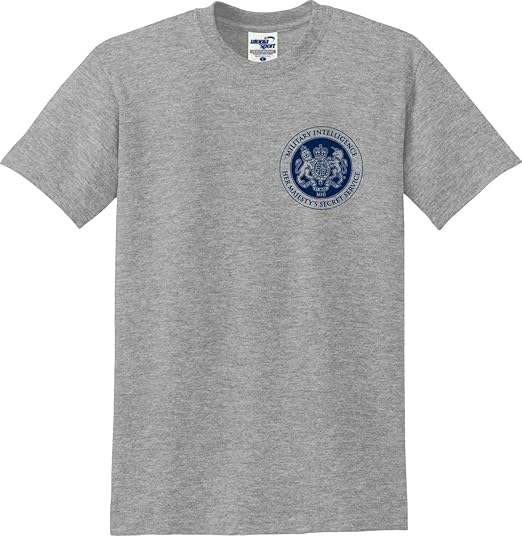 Amazon.com: MI6 Her Majesty's Secret Service Left Chest T-Shirt (S-5X ...