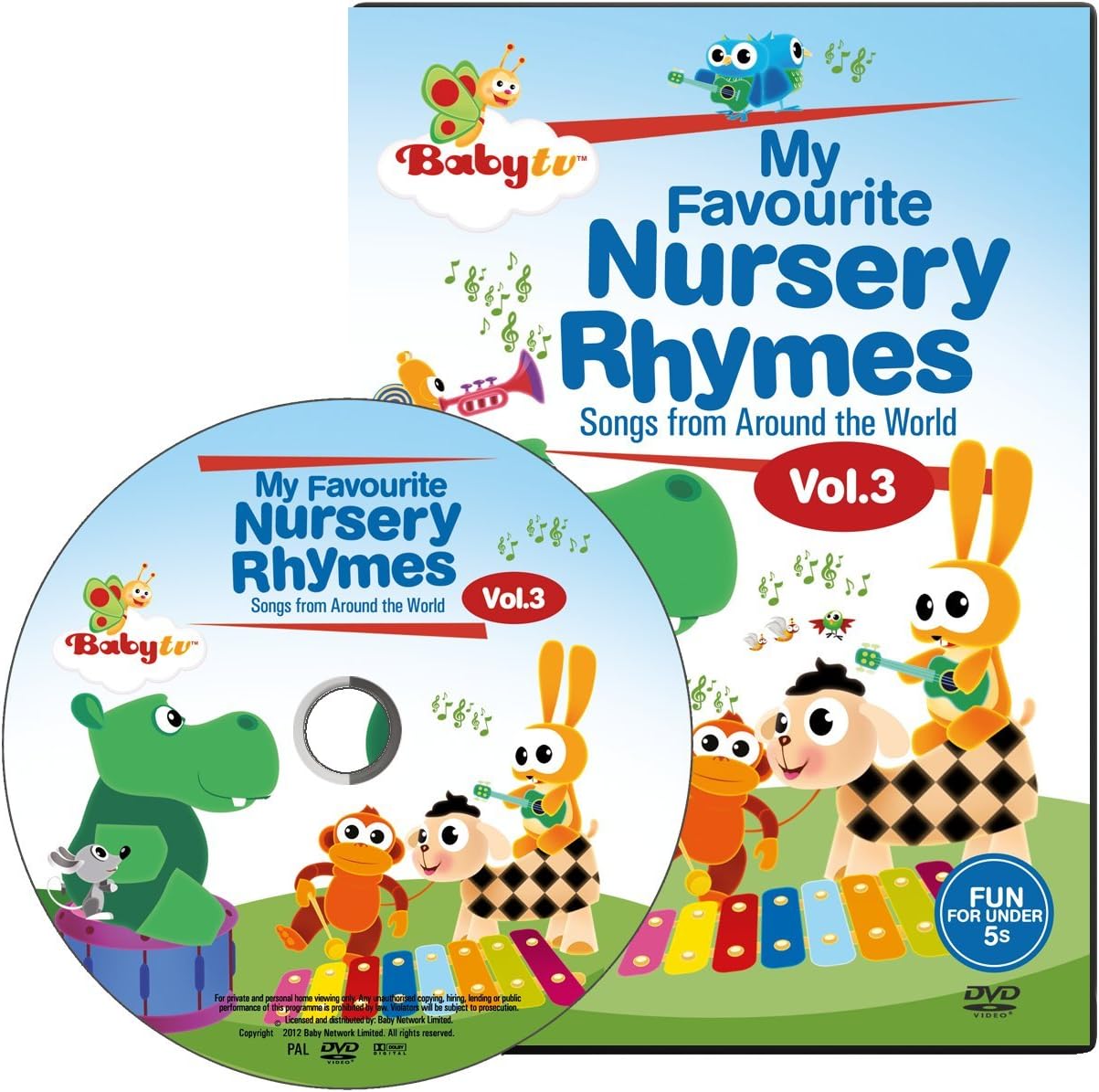 BabyTV DVD My Favourite Nursery Rhymes Volume 3: Songs From Around the ...