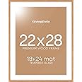 Amazon.com - Homeforia Wooden Poster Frame 22x28, High End Natural Oak 22 x 28 Picture Frame ...