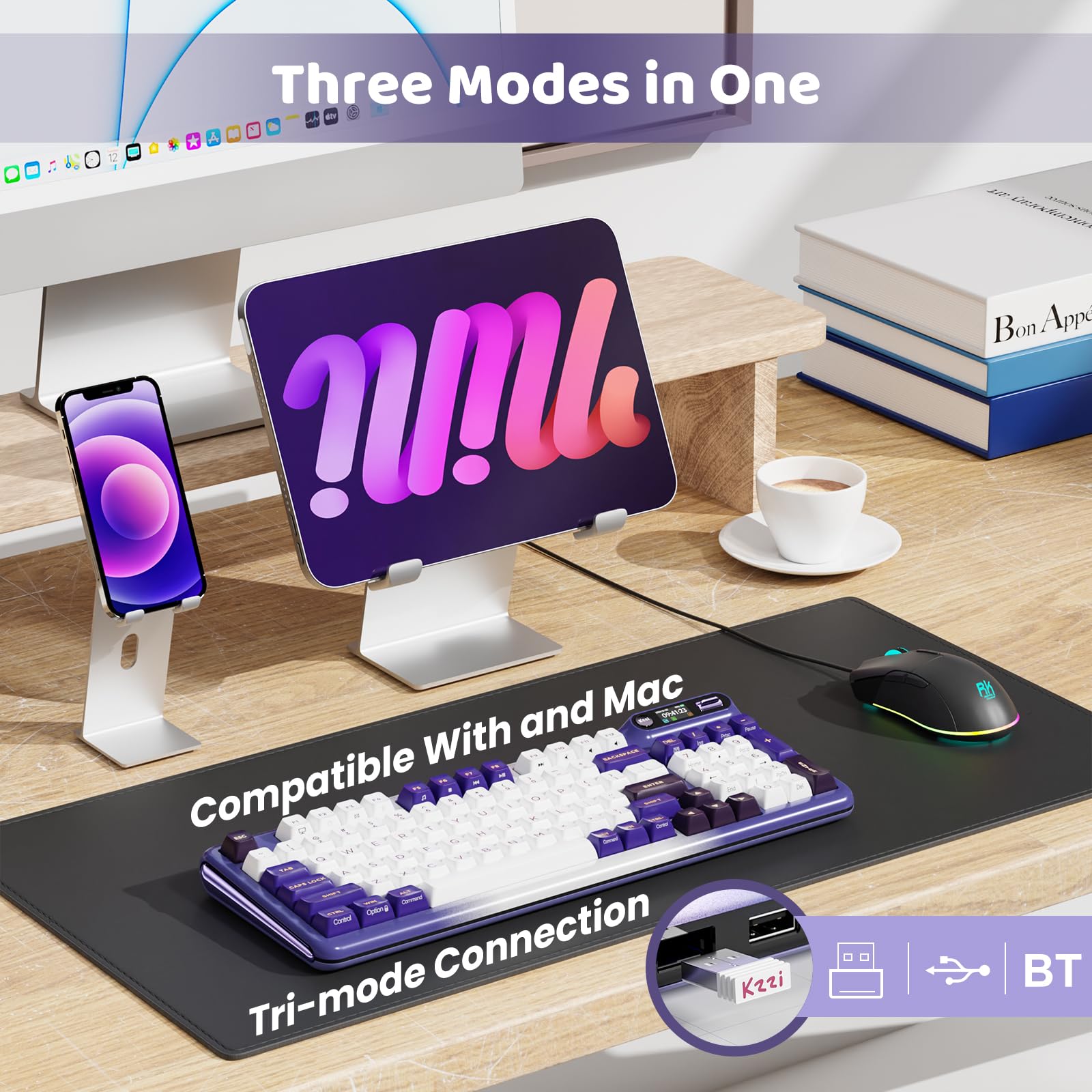 Mua Mechanical Keyboard Wireless (Purple) trên Amazon Mỹ chính hãng ...
