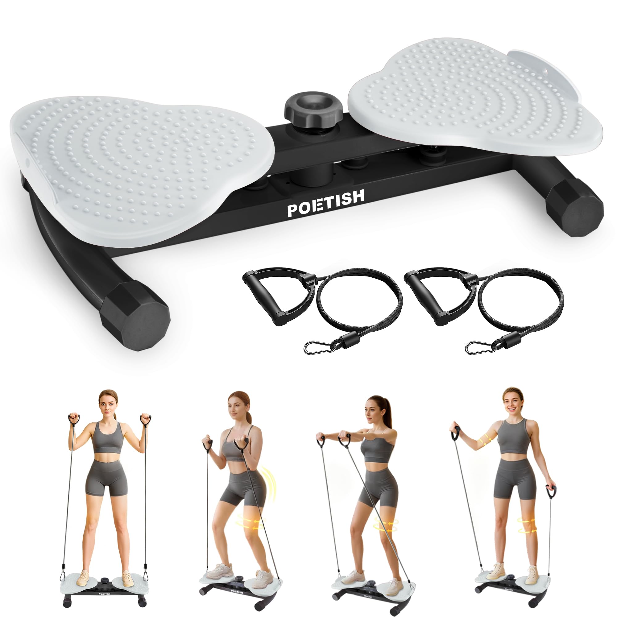 Waist Twister Machine Exercise, Adjustable Ab Twister Board for Slim ...