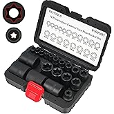 Amazon.com: YEKEPRO External Torx Plus 19pc Socket Set, 6 Point EP Socket with 1/2'' 3/8'' 1/4 ...