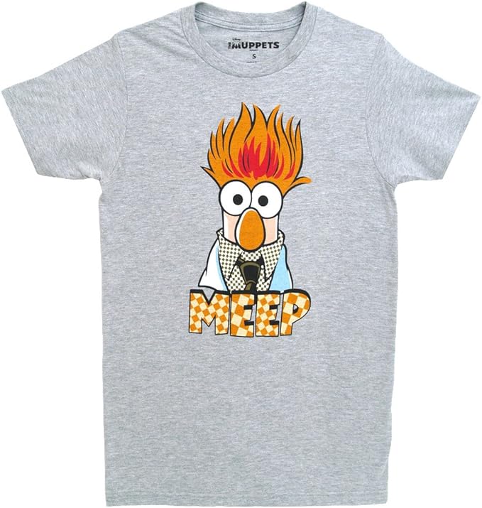 Muppets Beaker Meep T-Shirt (Extra Large, Grey) | Amazon.com