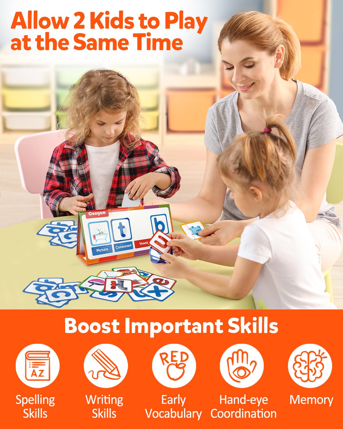 Mua Coogam CVC Word Builder, Magnetic Sight Word Games with Flashcards ...