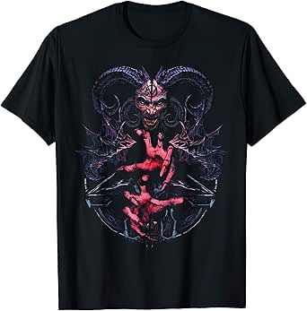 Amazon.com: Demon Horror Evil Devil Mythology Scary Creepy Halloween T ...