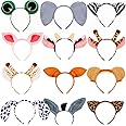 Amazon.com: FLOWERBB 12pcs Zoo Animal Ear Headbands Woodland Creatures ...