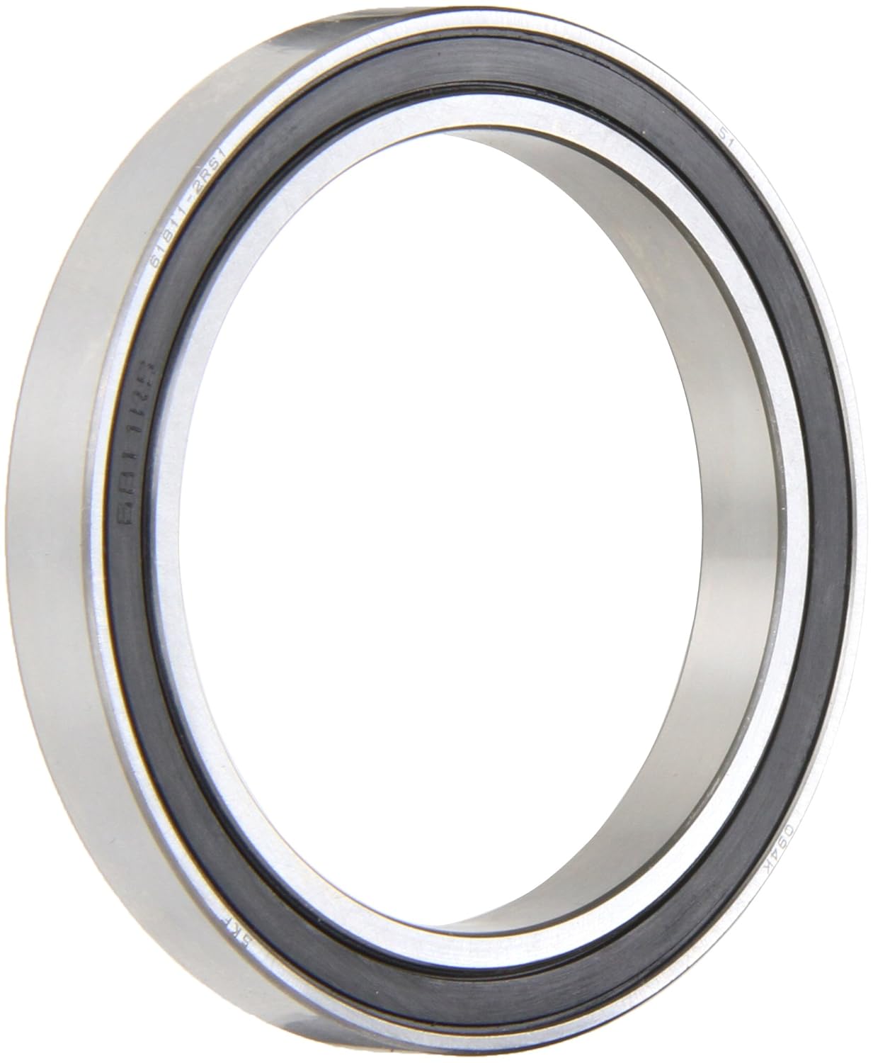 SKF 61811-2RS1 Radial Bearing, Single Row, Deep Groove Design, ABEC 1 ...