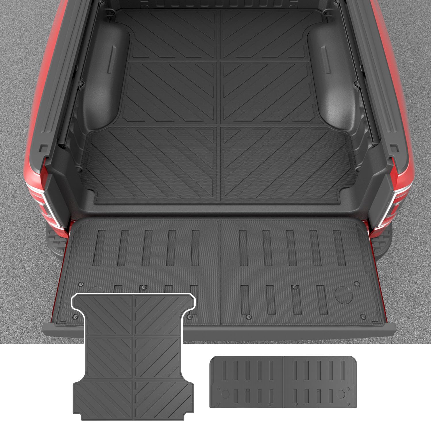 Xipoo 5.7FT Bed Mat Tailgate Mat Compatible with 2019-2024 Dodge Ram ...