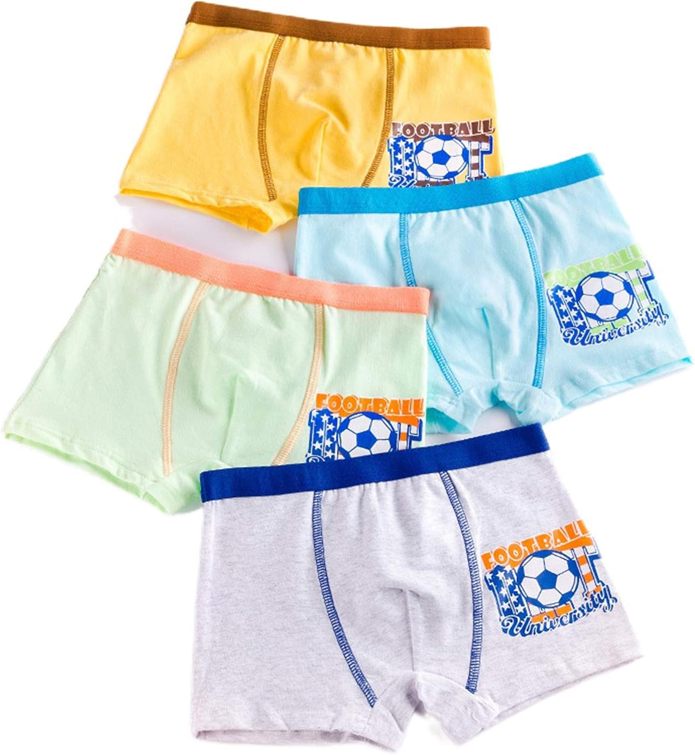 Boys Boxer Briefs Cotton Kids Toddler Underwear 4 Pack Boy Shorts ...
