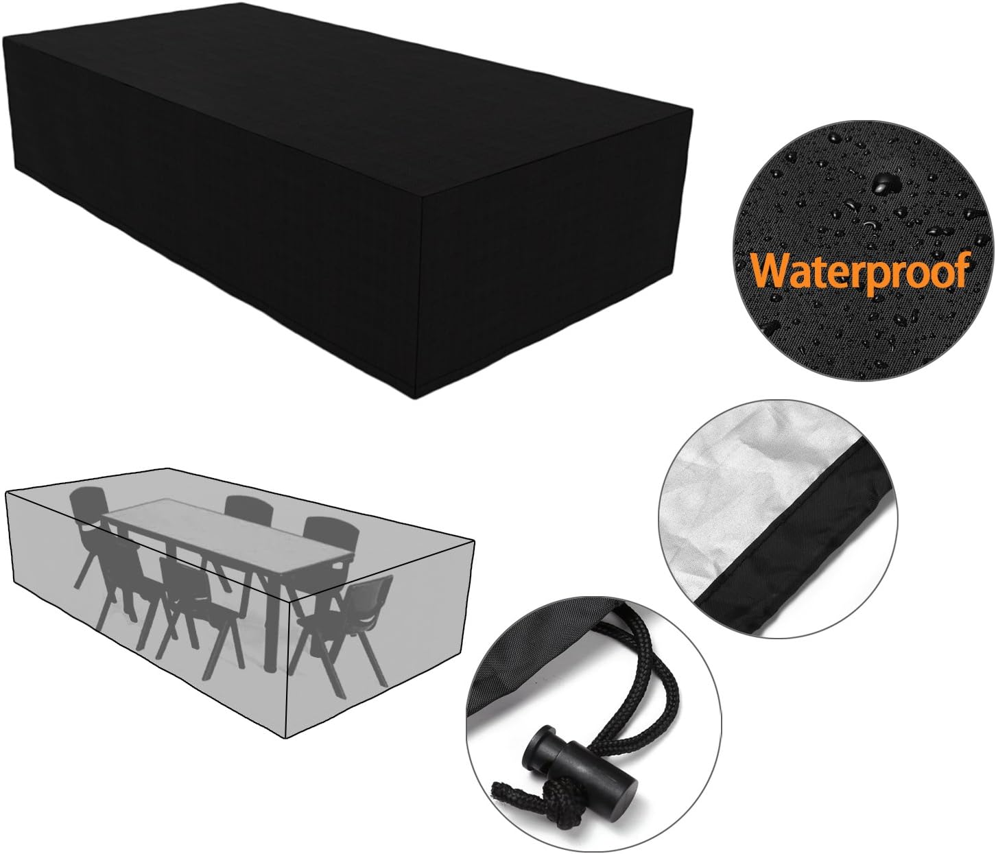 Befied Gartenmöbel Abdeckung, Schutzhülle und Wasserdichte Abdeckplane ...