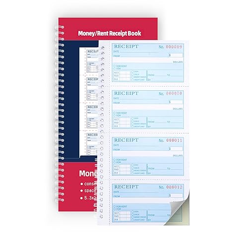 Receipt Book with Carbon Copies,Money and Rent Receipt Book,2-Part ...