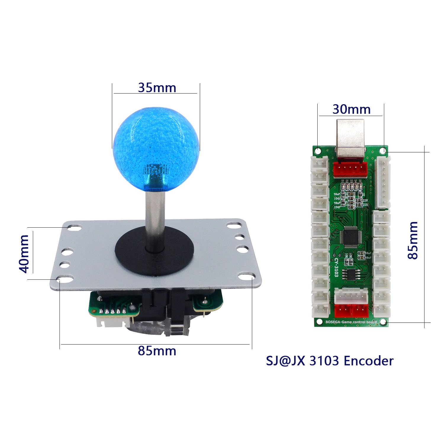 Mua SJ@JX Arcade Game Kit DIY Part Zero Delay PS3 USB Encoder Board ...