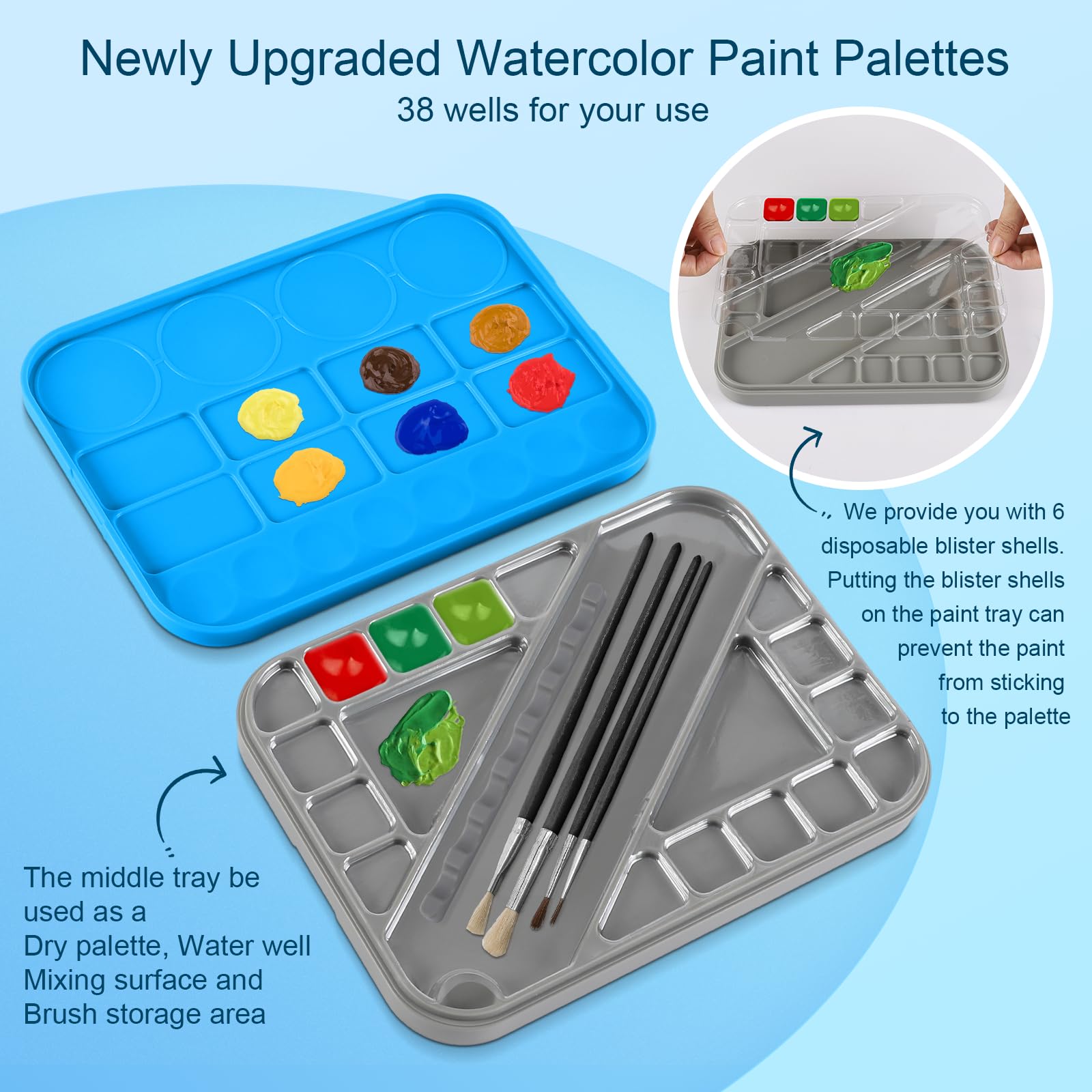 Mua ISWUJIA Wet Palette, Stay Wet Palette for Acrylic Miniature ...