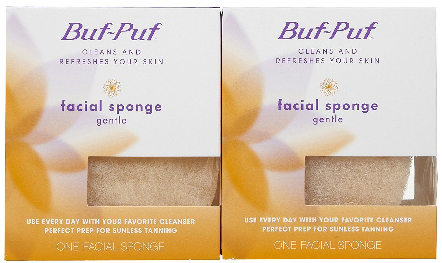 Amazon.com : Buf-Puf Gentle Facial Sponge - 2 pk : Beauty