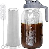Amazon.com: Cold Brew Coffee Maker - 2 Quart 64oz Stainless Steel ...