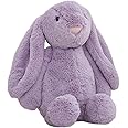 Amazon.com: dapnha Purple Stuffed Animal Bunny Rabbit - Adorable Plush ...