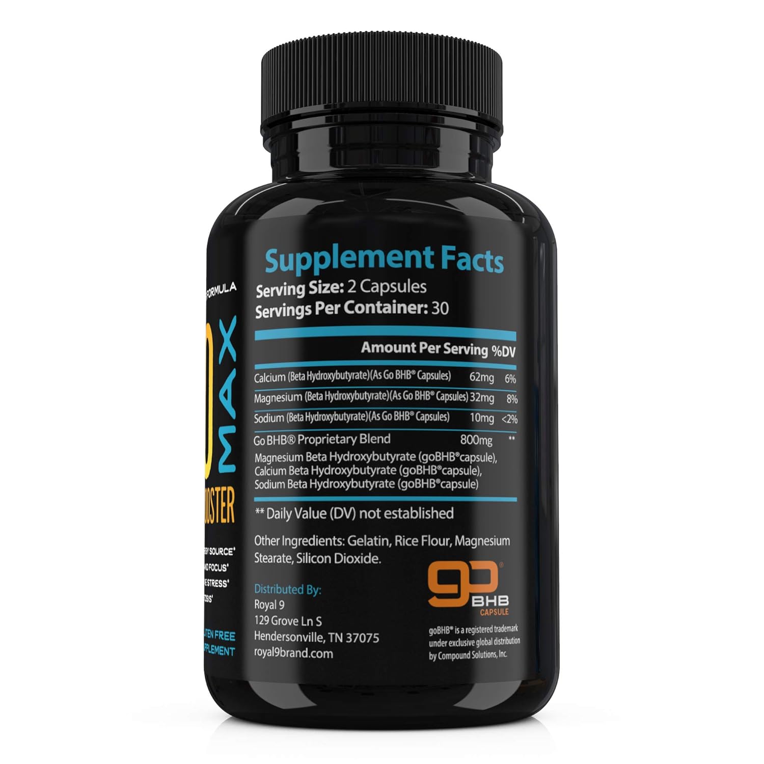 Keto Pills - R9 Wellness Keto Max BHB Capsules - Ketogenic Booster ...