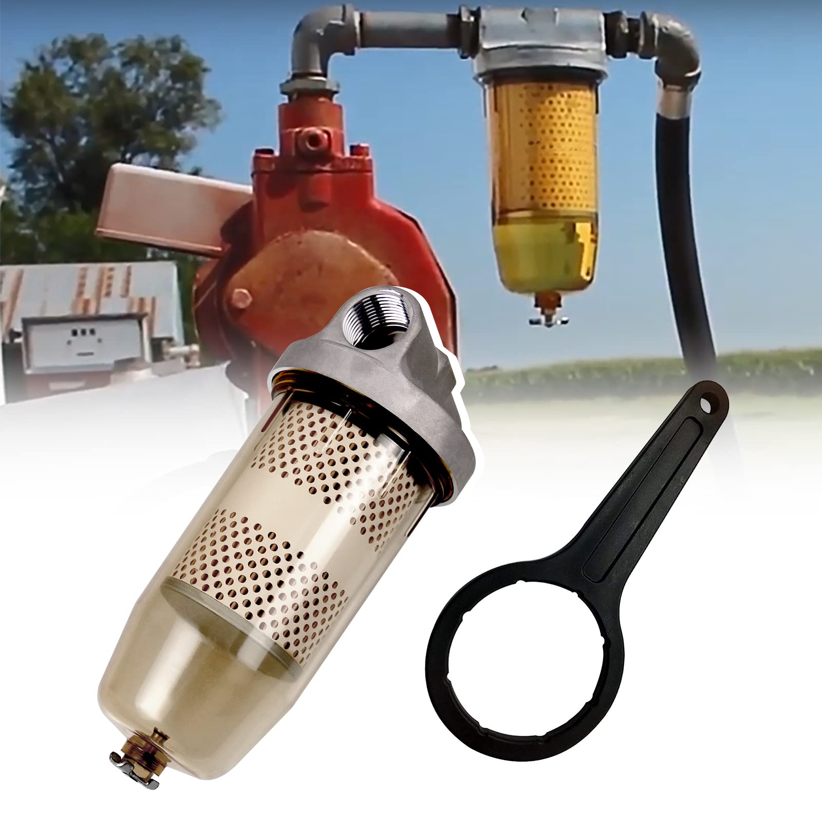 Sporacingrts 496 Fuel Tank Filter Assembly 30 Micron Max 25gpm 150psi ...