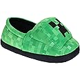 Amazon.com: Minecraft Slippers for Kids, Slip-On Creeper Novelty ...