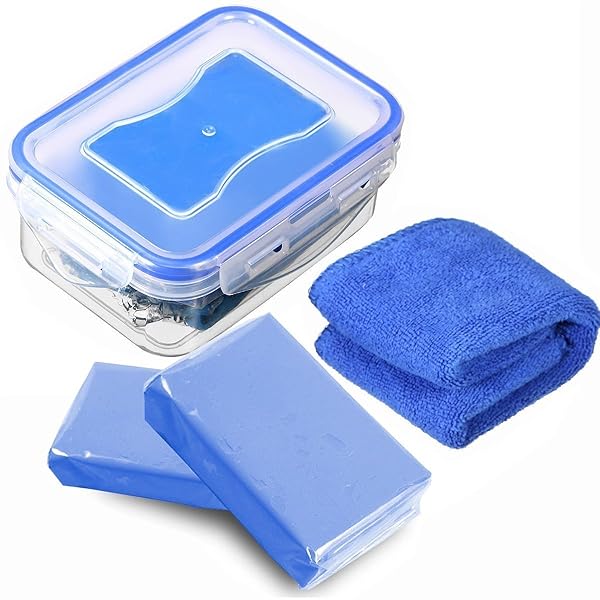 MATCC Car Clay Bar 2Pack x180g Magic Clay Auto Detailing Clay Blue in ...