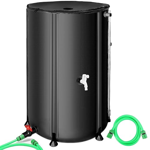 Rain Barrel Water Collection System 100 Gallon - Collapsible Portable ...
