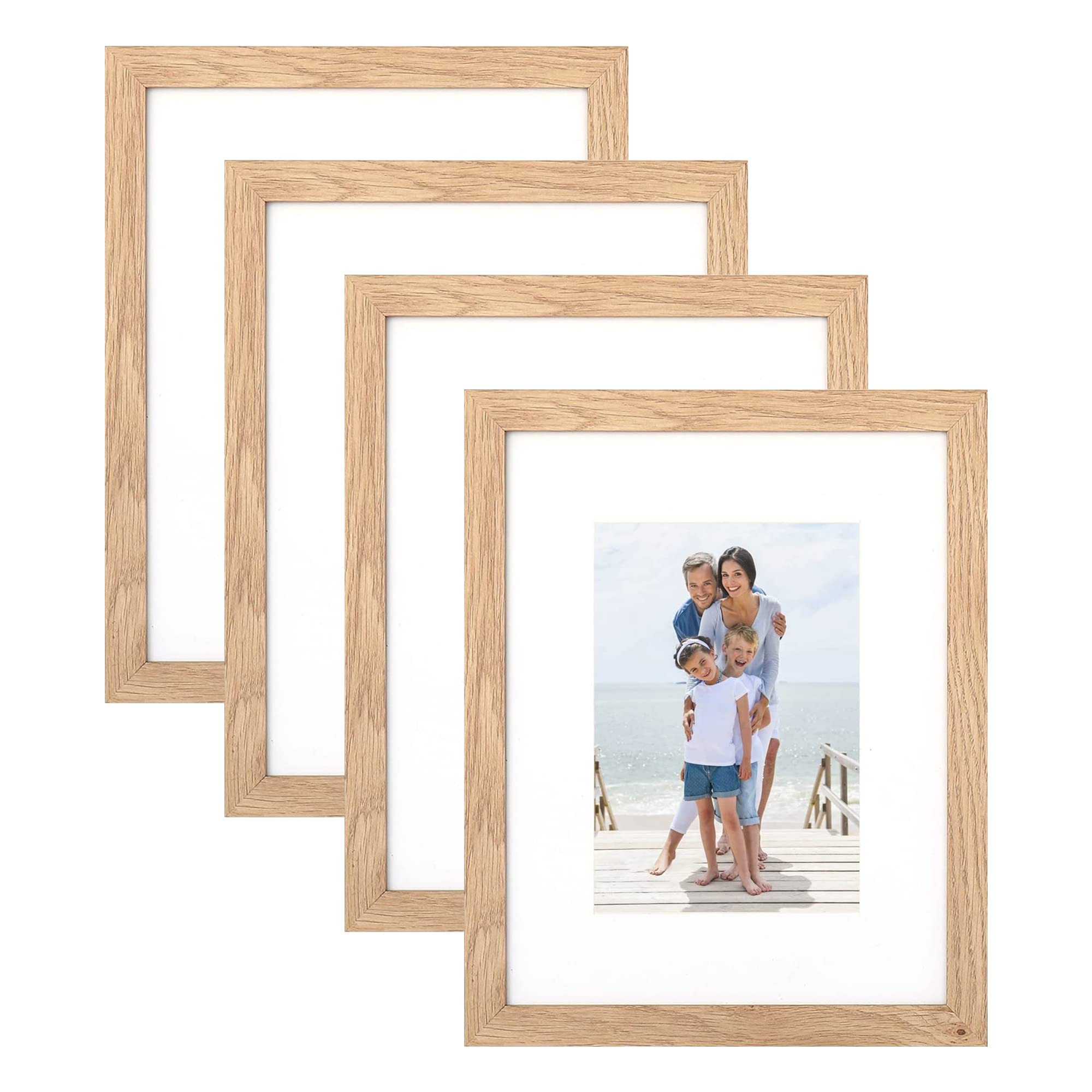 ATOBART 8x10 Picture Frame Set of 4, Made of Perspex Glass, Display ...