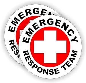 Amazon.com: Emergency Response Team Hard Hat Sticker | EMT Helmet Decal ...