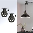 Amazon.com: Wirziis 2.75” Rustic Pulley Wheels Set of 2 for Plug In ...