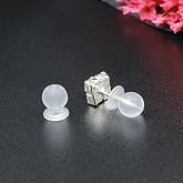 Amazon.com: Impenetrable Soft Big-Long Earring Backs for Pierced Ears ...